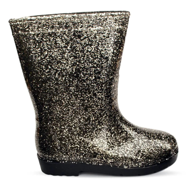 Girls Glitter Wellington Boot